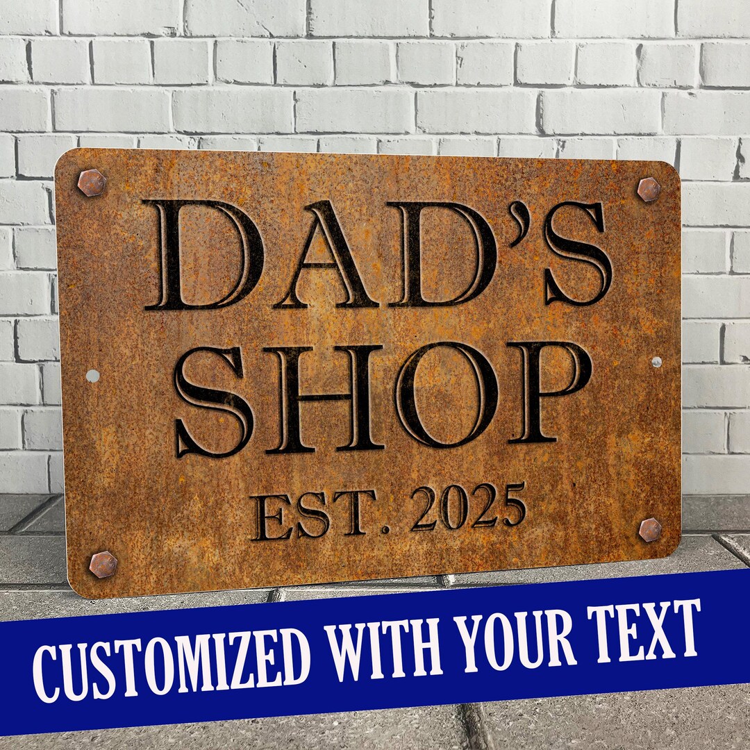 Custom Rusty Antique-style Metal Sign - Etsy