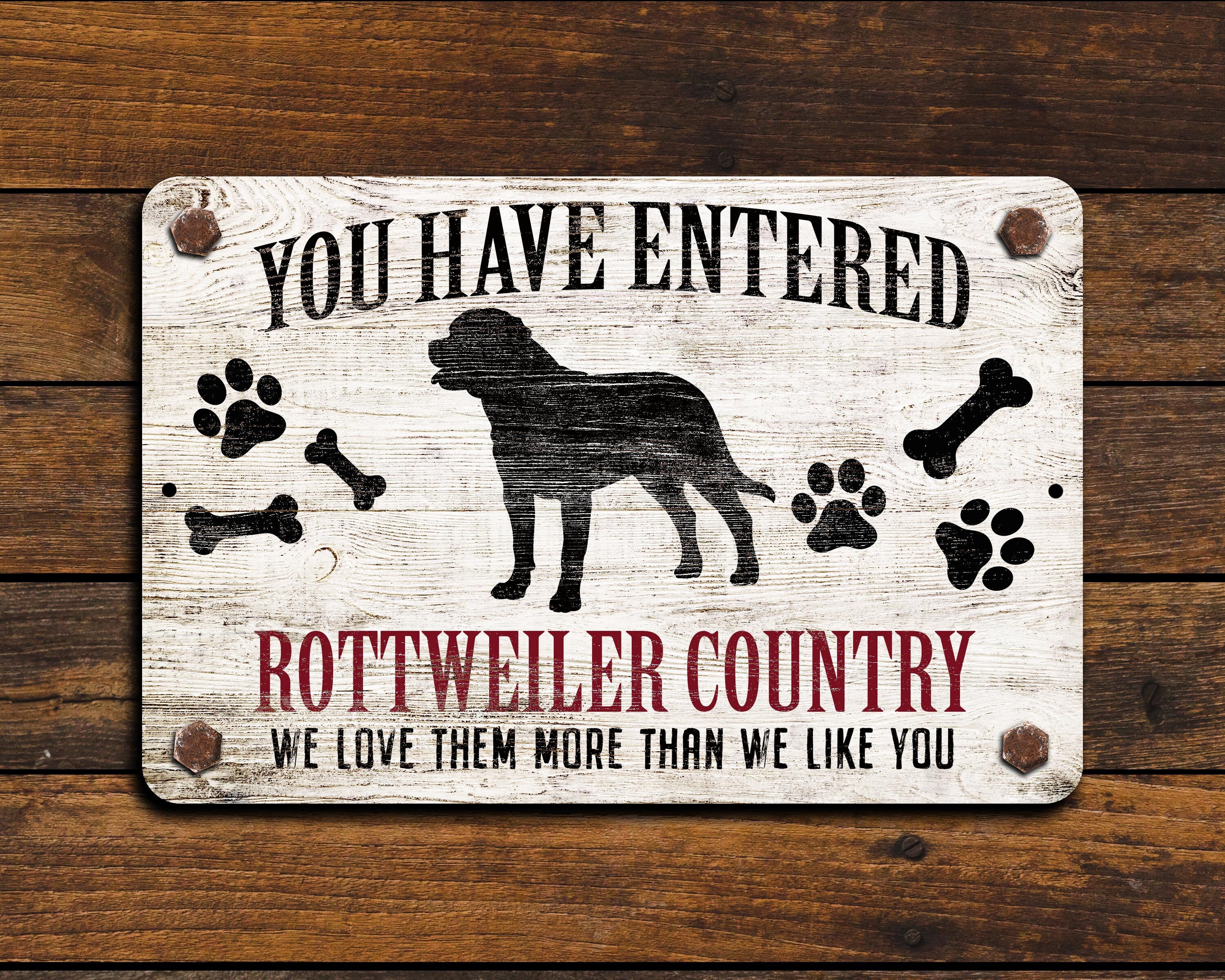 Rottweiler Country Funny Metal Sign - Etsy