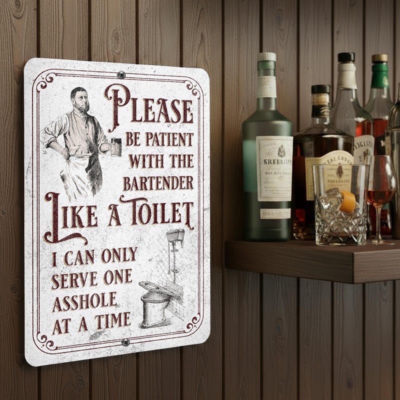 Bartender Sign - Etsy