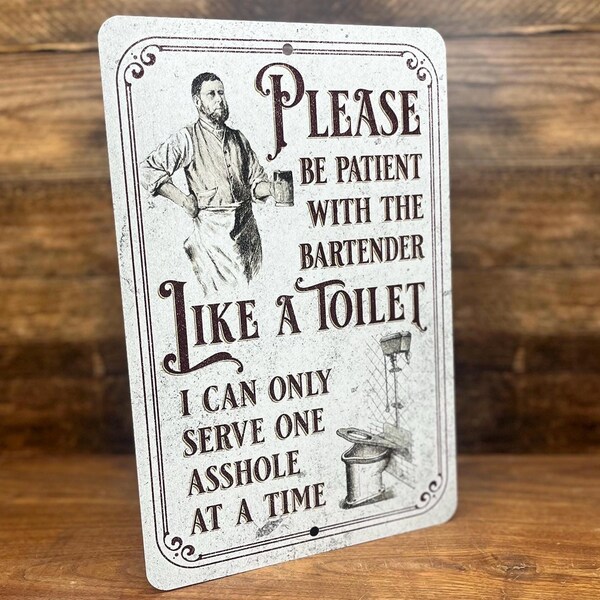 Bartender Sign - Etsy