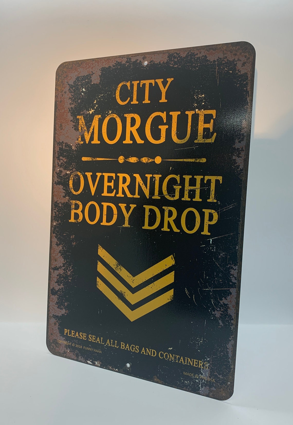Funny City Morgue Sign Antiqued-style Vintage Design - Etsy
