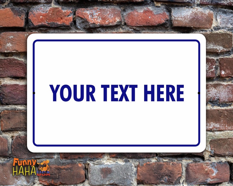 Custom Sign Metal Design With Color Choices - Etsy