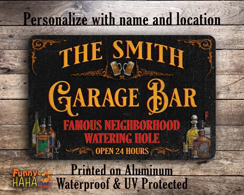 Custom Antique Bar Sign Vintage Design Customized for Your - Etsy