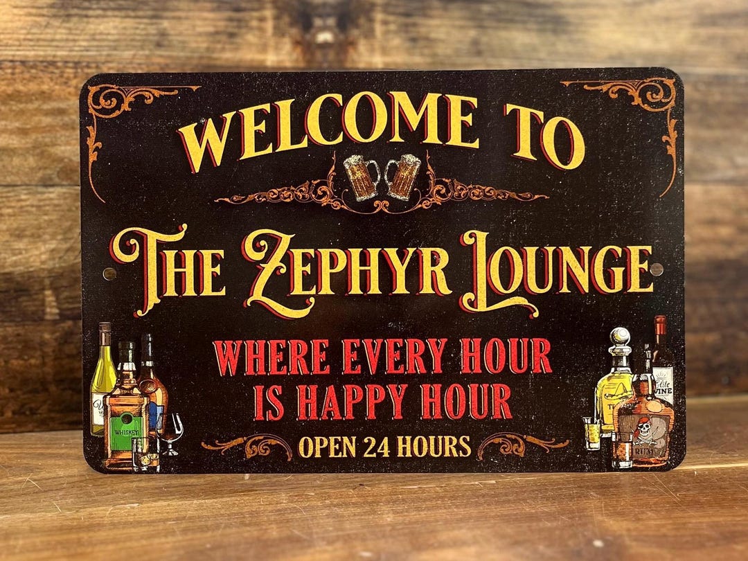 Custom Antique Bar Sign, Vintage Design, Customized for Your Name ...