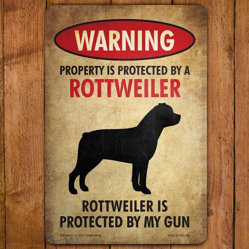 Rottweiler Country Funny Metal Sign - Etsy