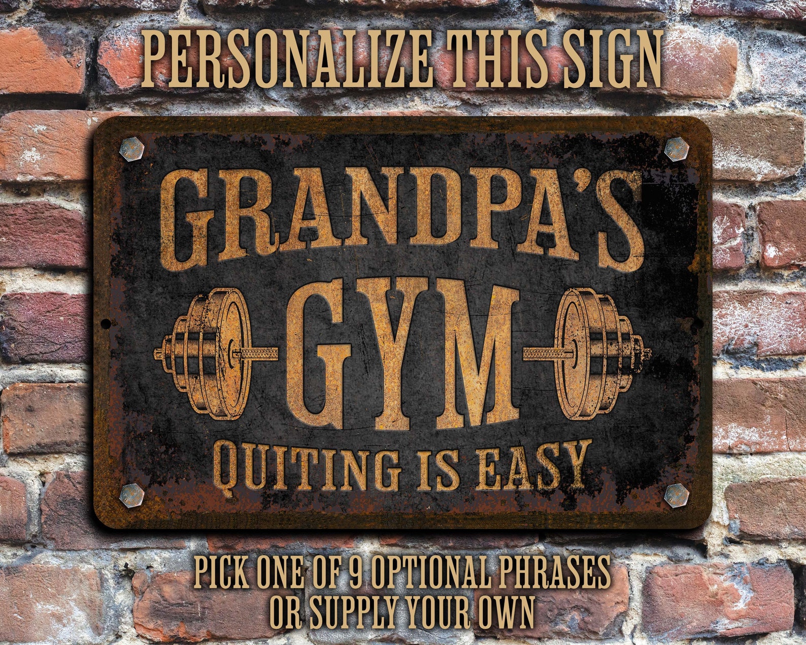 Personalized Gym Sign Custom Home Gym Decor Fitness Wall - Etsy