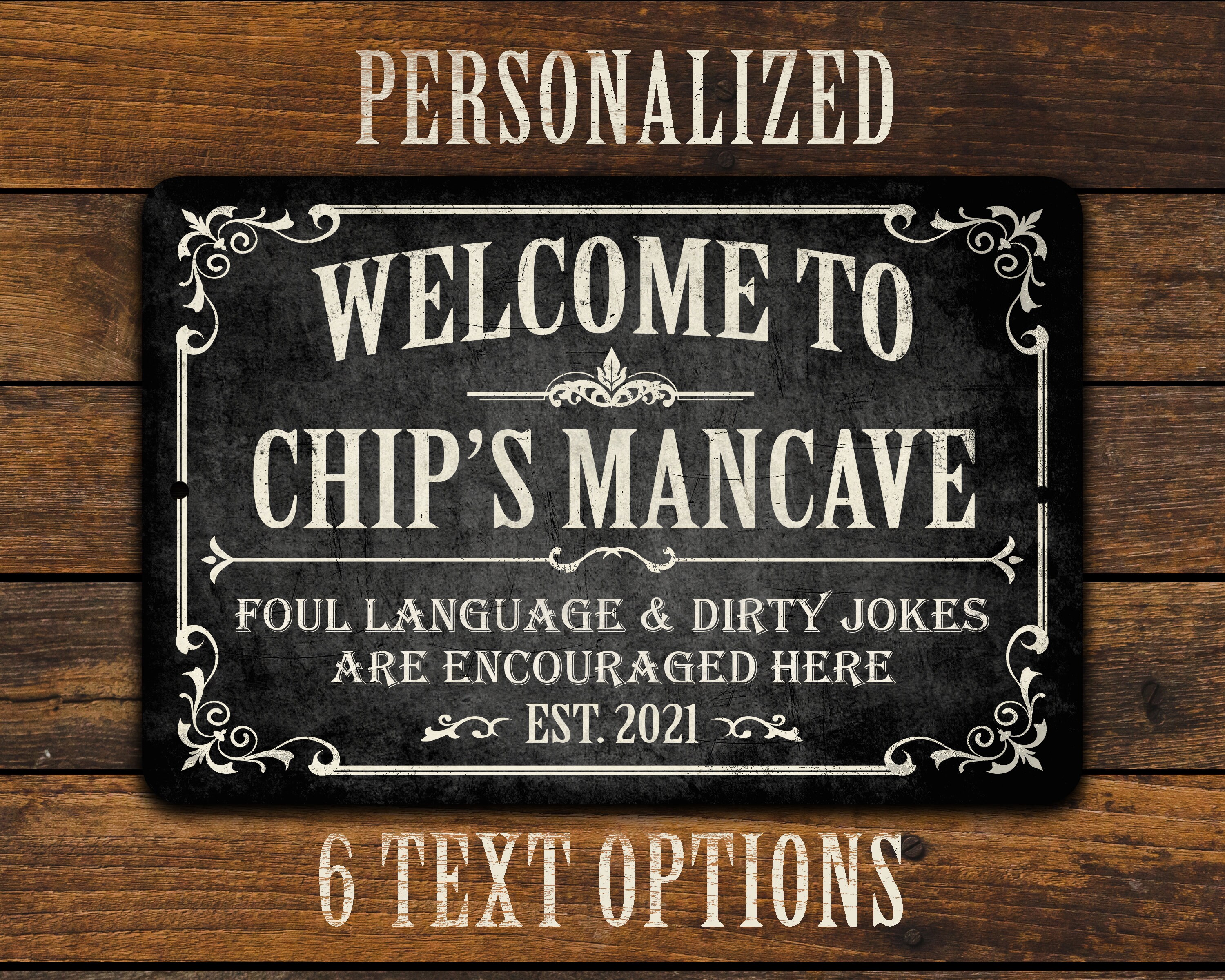 Personalized Black Metal Bar Sign Vintage-style - Etsy Australia