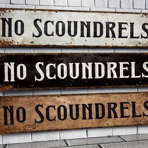 No Riff Raff Sign: Vintage Style Metal Bar Decor (4x18 Inches) - Etsy