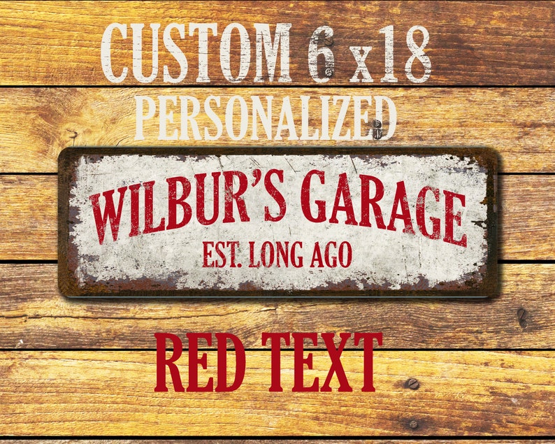 Custom Arched Text Rustic Style Metal Sign With Weathered - Etsy UK