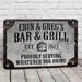 Custom Rusty Design Metal Sign, Customized With Your Text, Indoor or ...