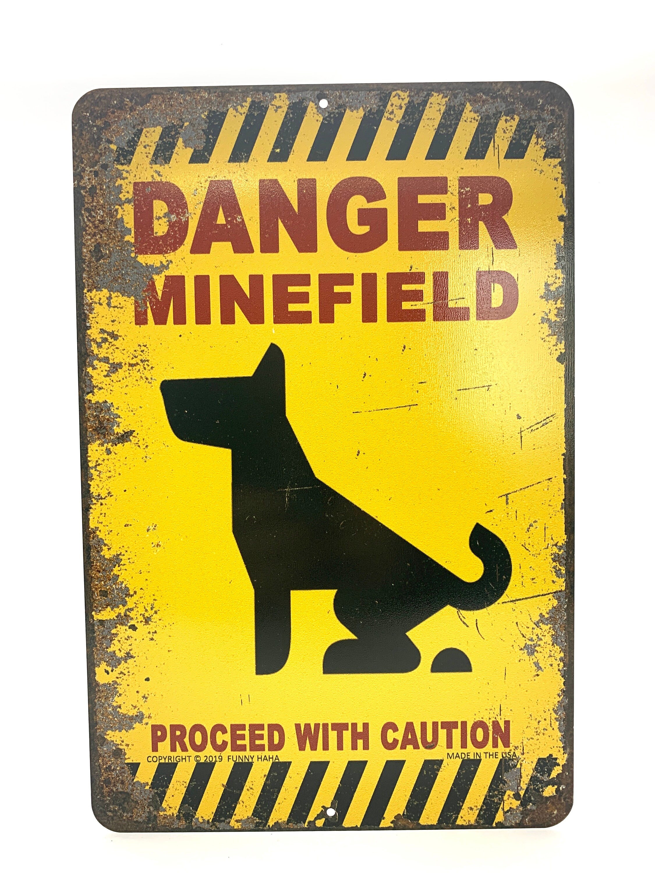 Dog Poop Sign Funny Metal Sign for Dog Owners Rustic Aged - Etsy