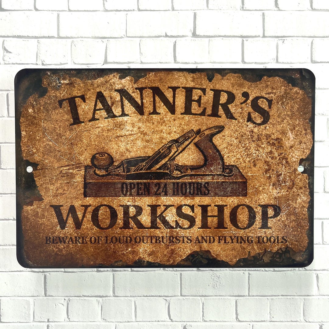 Custom Rusty Workshop Metal Sign - Etsy