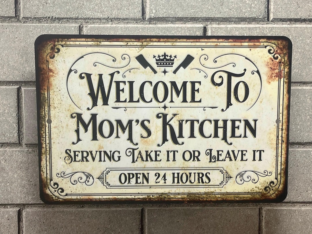 Custom Kitchen Sign Personalized Vintage Design - Etsy