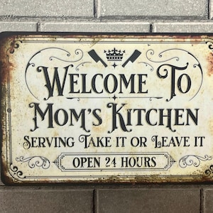 Custom Kitchen Sign | Personalized | Vintage Design - Etsy