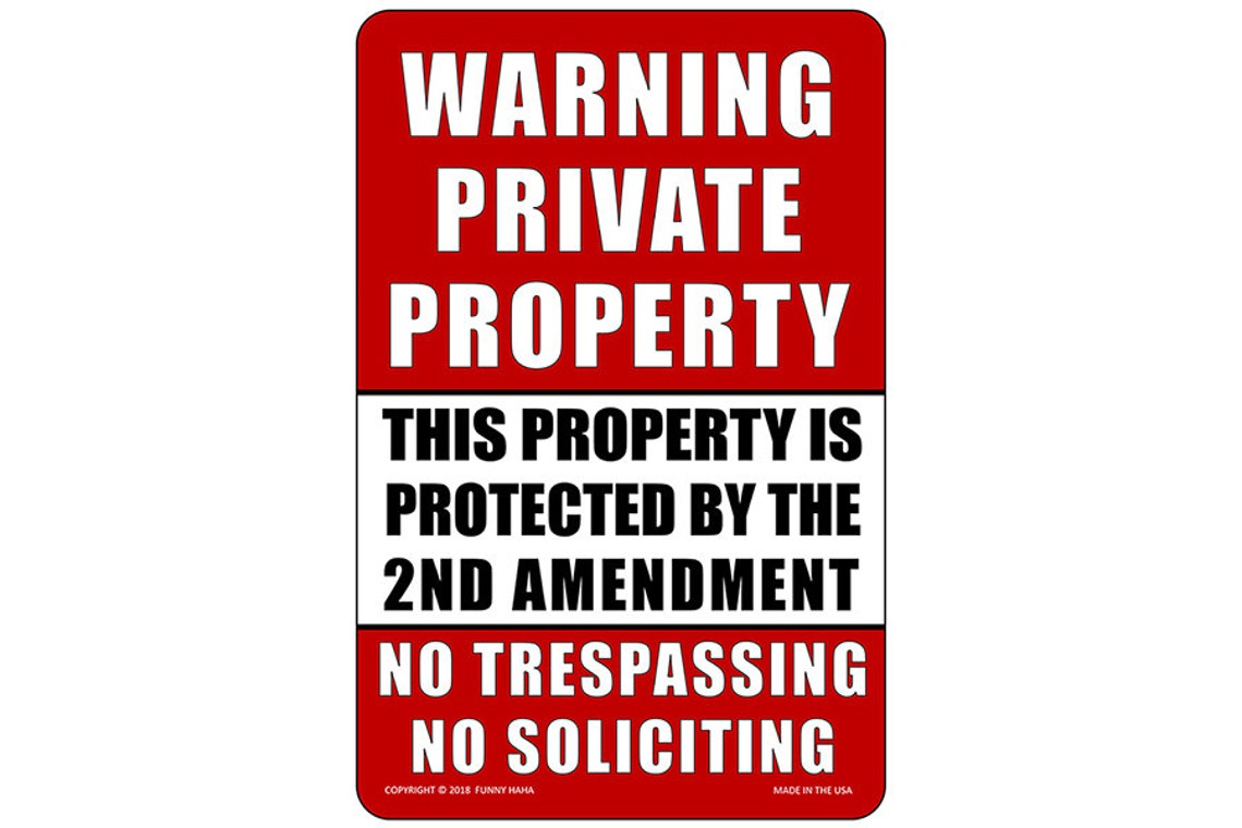 2nd Amendment Funny Metal Sign - Etsy