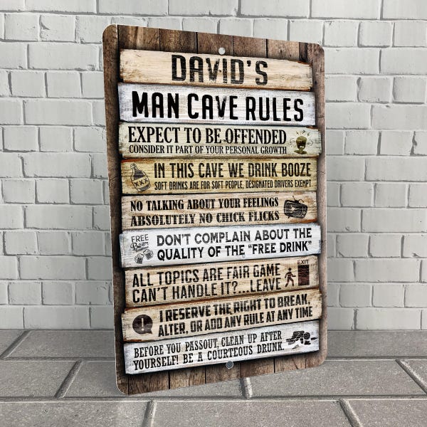 Funny Man Cave Signs - Etsy
