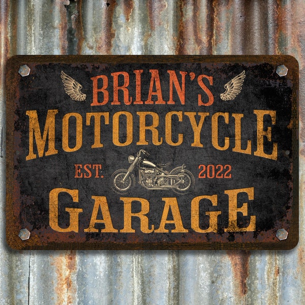 Motorcycle Sign - Etsy
