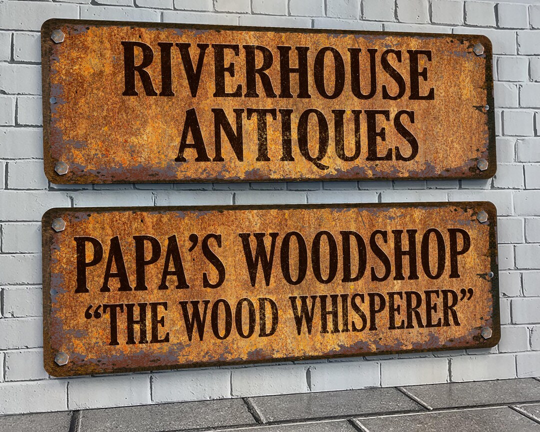 Custom Rusty Vintage-style Aluminum Sign With Weathered Appearance - Etsy