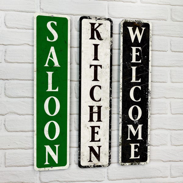 Vertical Sign - Etsy
