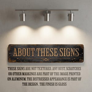 Customizable Rusty Metal Sign: Vintage Style Street Sign - Etsy