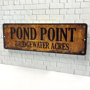 Custom Rusty Vintage-style Aluminum Sign With Weathered Appearance - Etsy