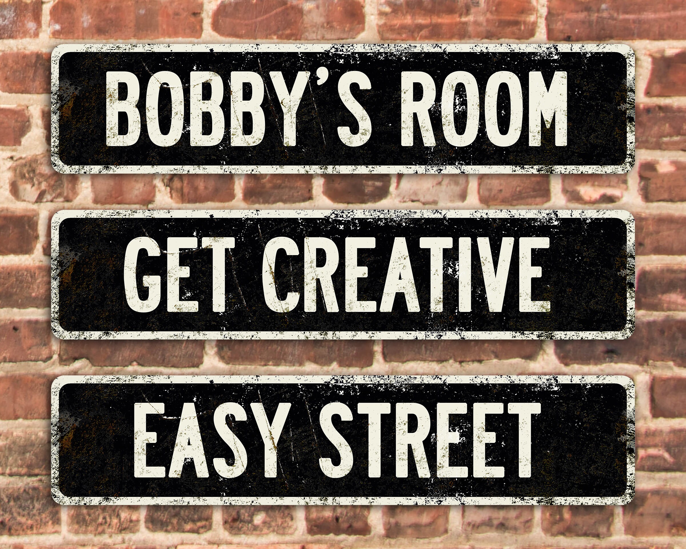 Custom Black Street Sign Vintage Design Vintage Road Sign - Etsy Australia