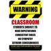 Classroom Warning Funny Metal Sign - Etsy