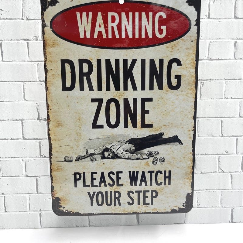 Funny Drinking Sign - Etsy