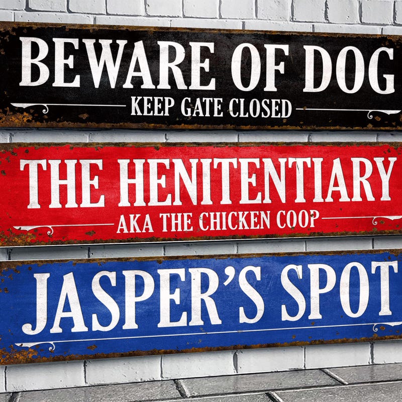 Rusted Metal Sign - Etsy