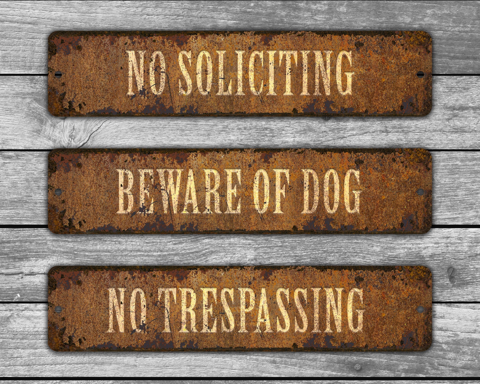 Custom Rusty Metal Street Sign Vintage-style With Weathered - Etsy