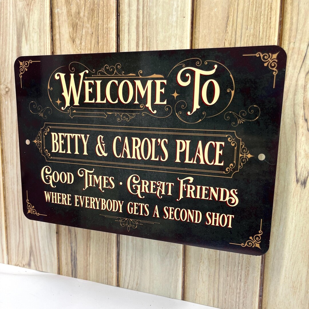 Personalized Vintage Metal Pub Sign for Home Bar or Man Cave - Etsy