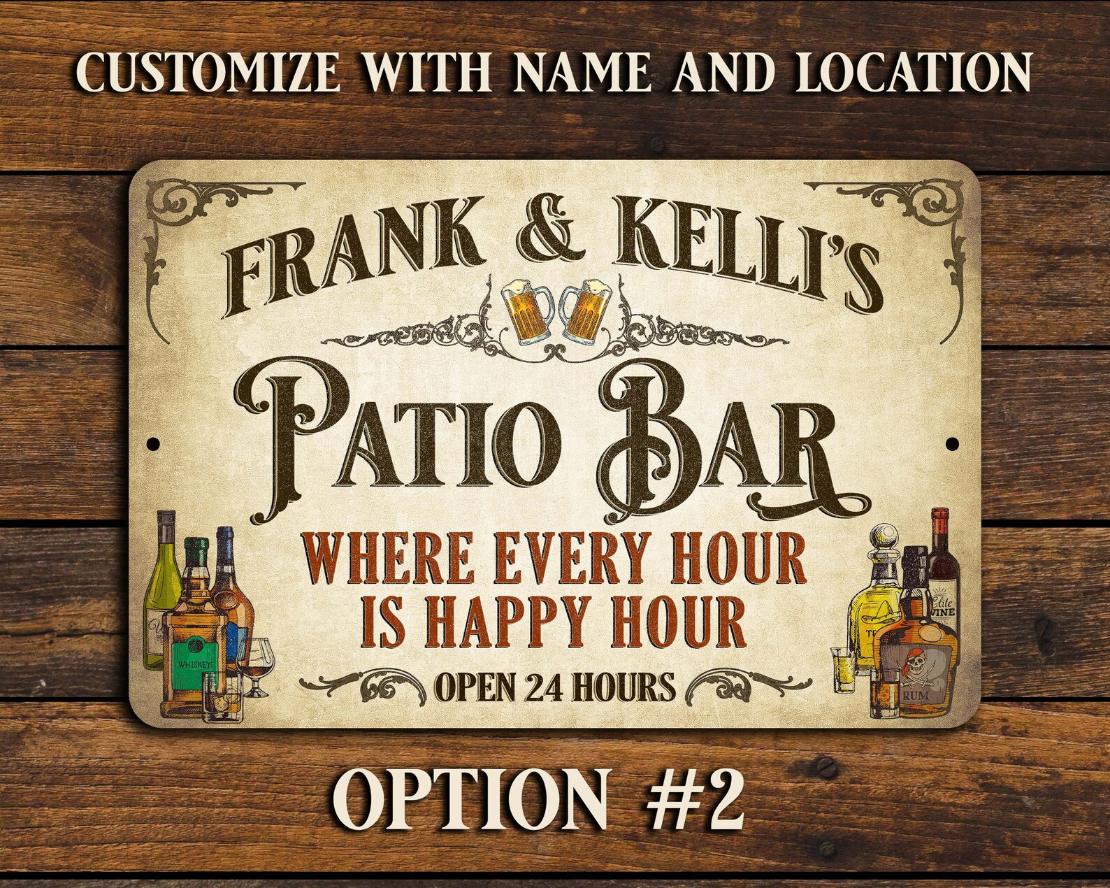 Vintage Metal Bar Sign Custom Pub Sign Personalized Bar - Etsy