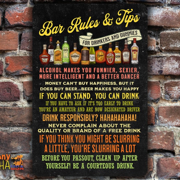 Funny Bar Signs - Etsy