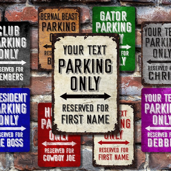 Custom Reserved Parking Signs - Etsy
