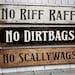 No Riff Raff Sign: Vintage Style Metal Bar Decor (4x18 Inches) - Etsy