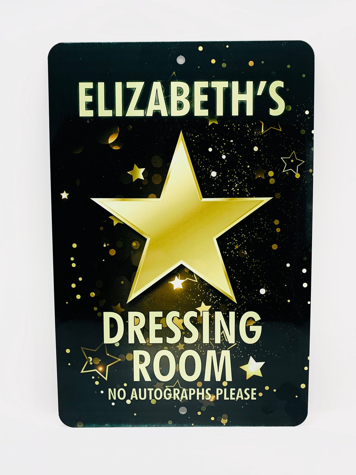 Custom Dressing Room Door Sign Brown and Gold Metal Sign | Etsy