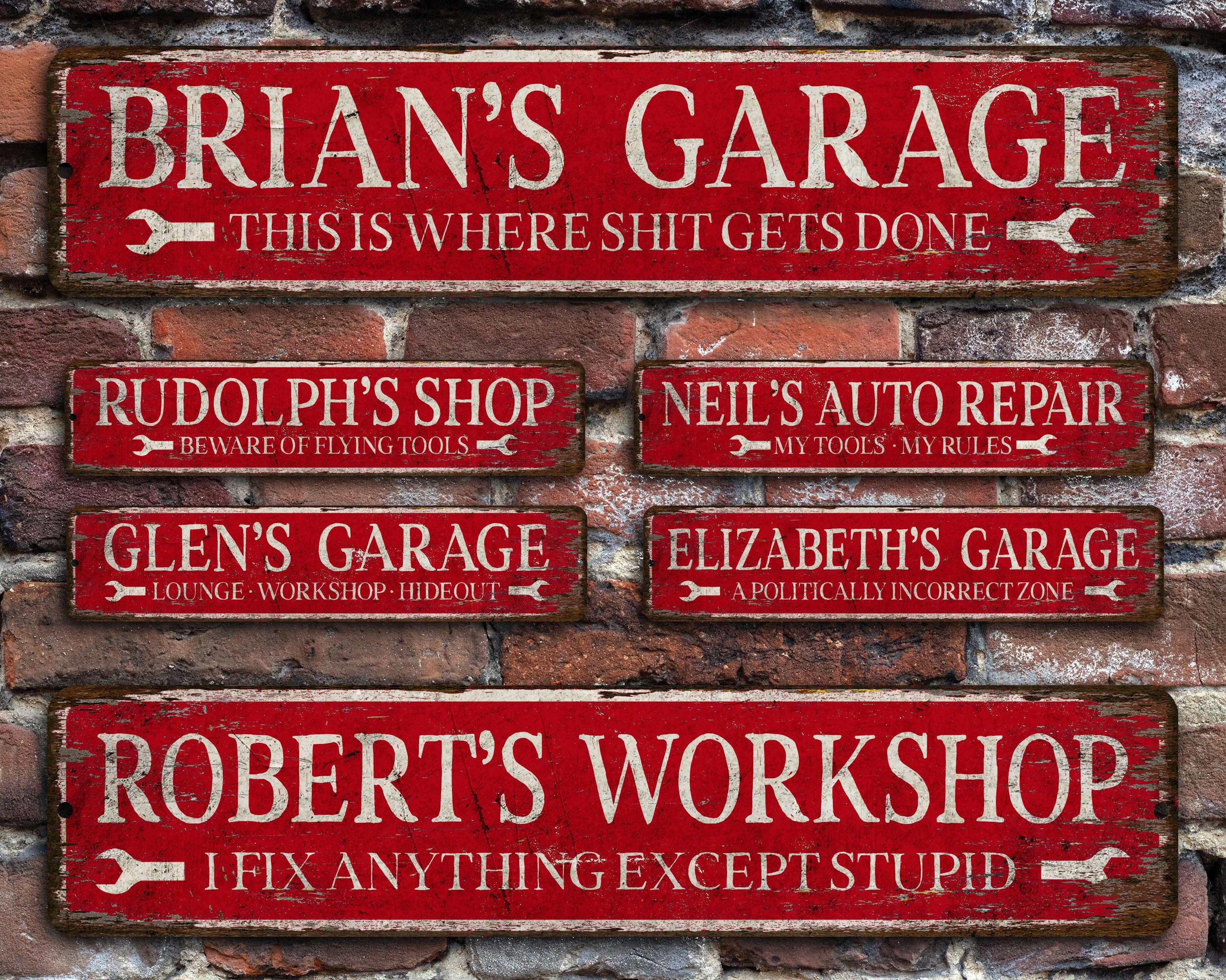Personalized Garage Sign Custom Workshop Decor Auto Repair - Etsy