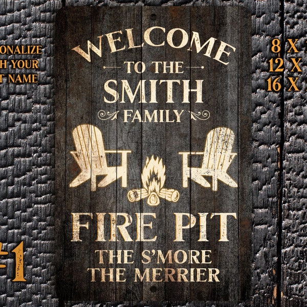 Fire Pit Sign - Etsy