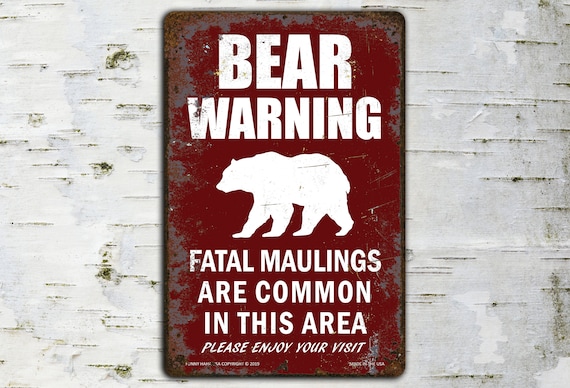 Warning Bear Poop