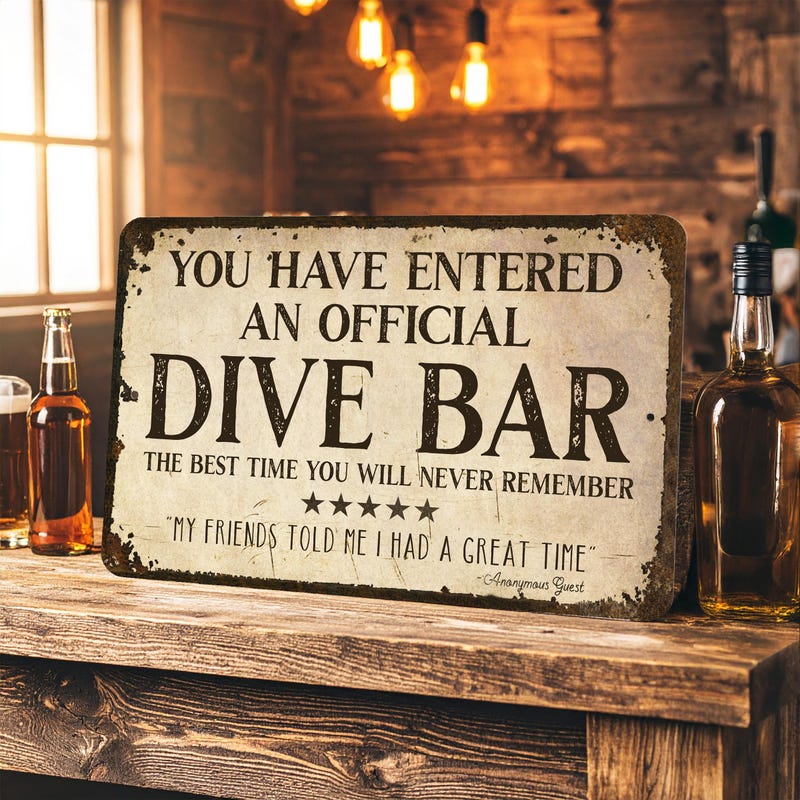 Funny Dive Bar Signs - Etsy