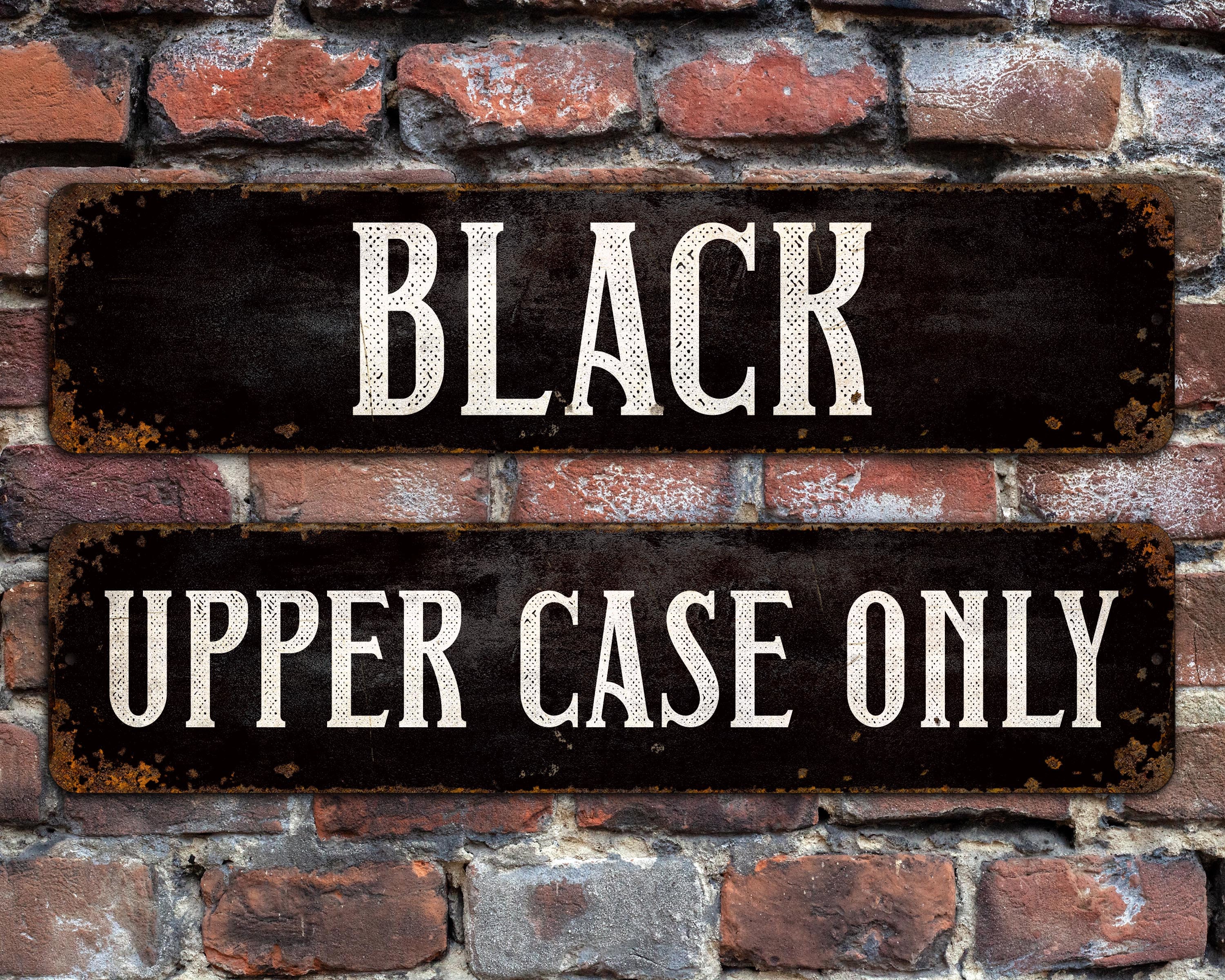 Custom Black or White Distressed Metal Sign, Street Sign Size - Etsy