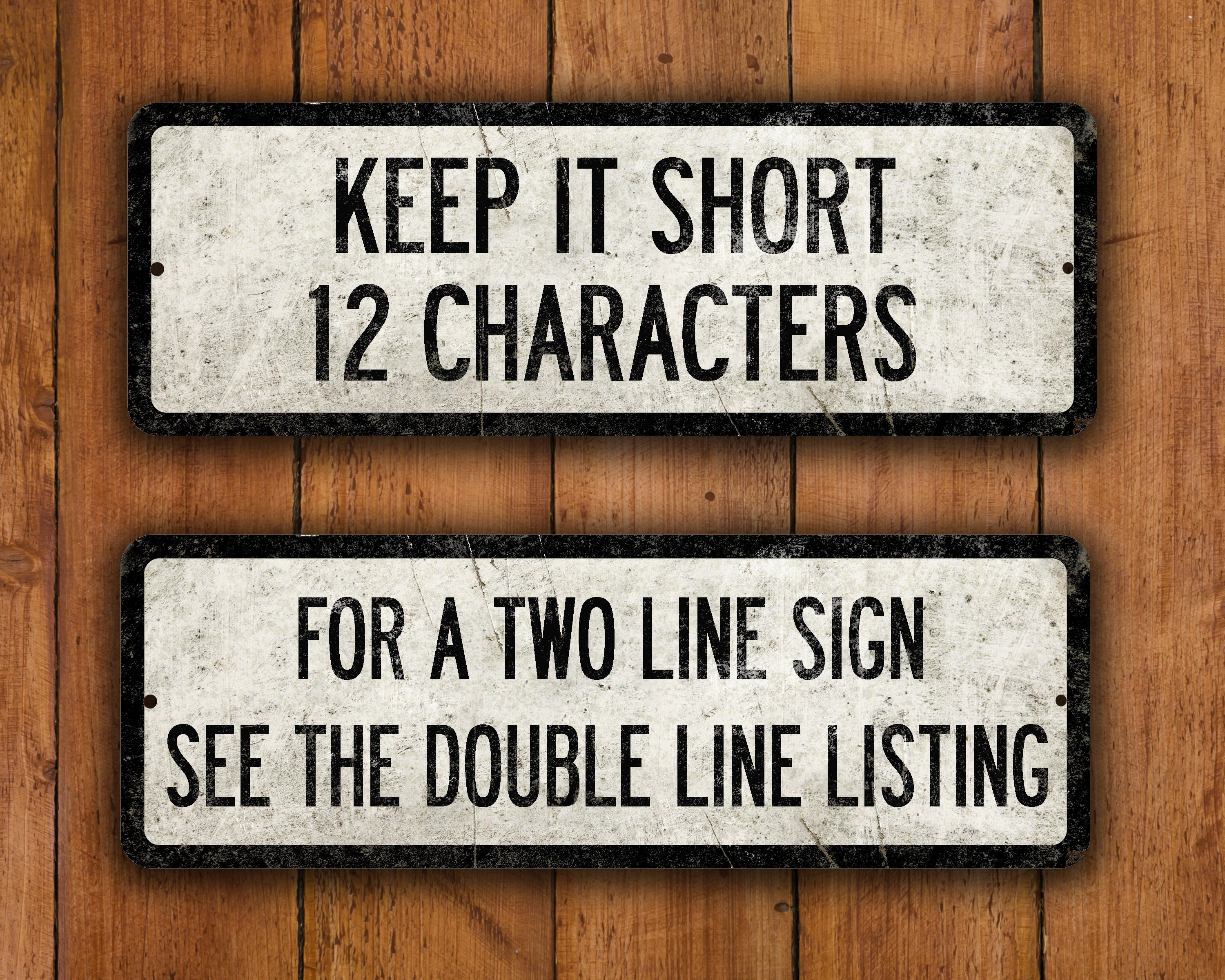 Custom Vintage-style Metal Street Sign With Weathered - Etsy