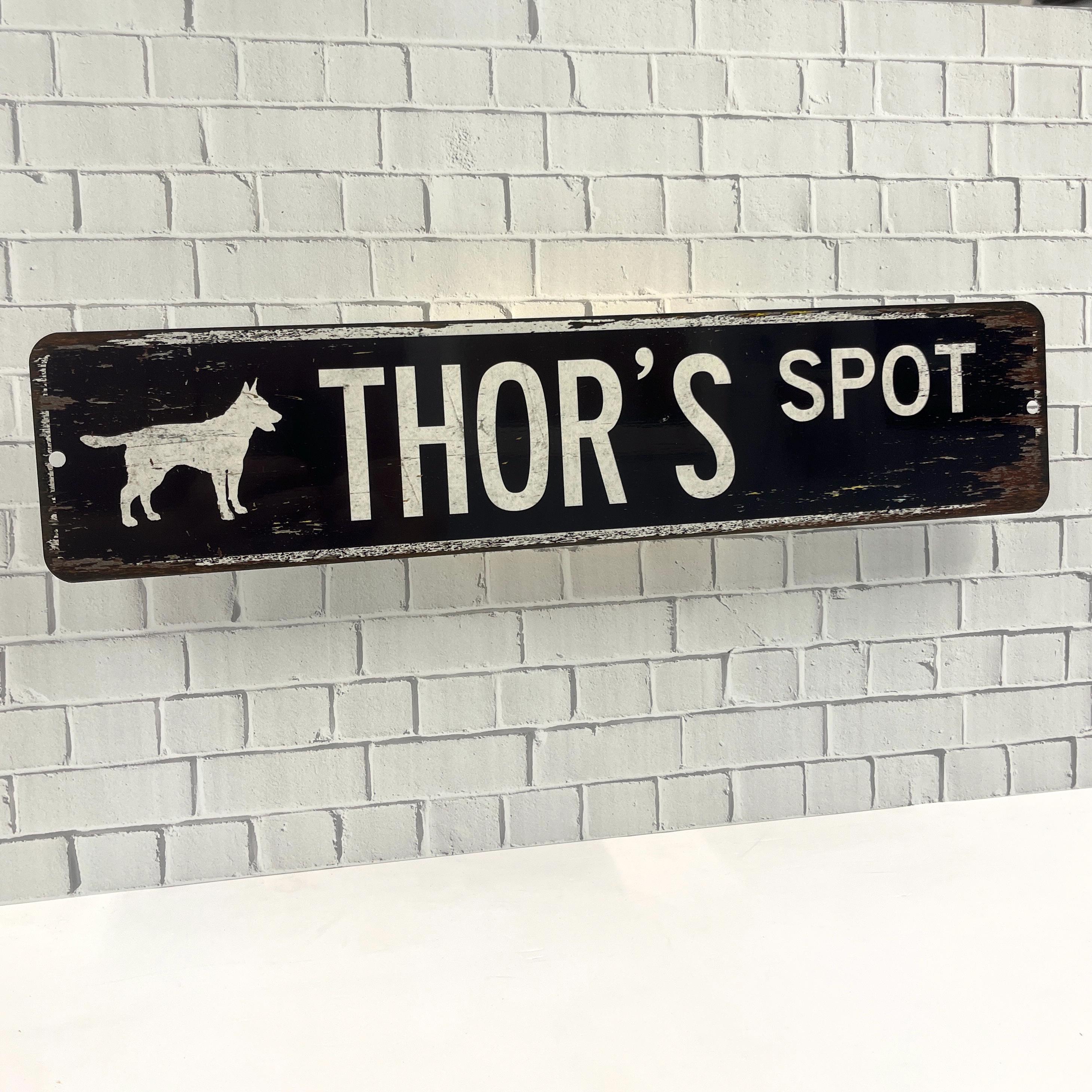 Custom Dog Breed Street Sign: Aluminum Doghouse Decor (4" X 18") - Etsy
