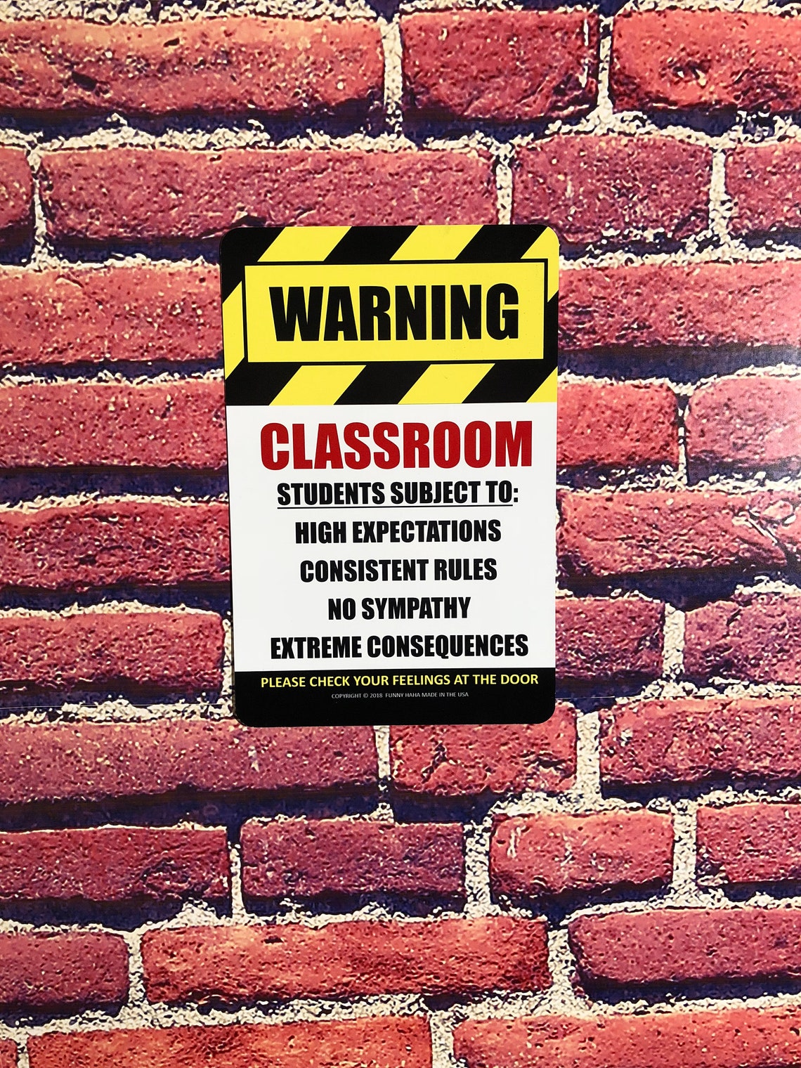 Classroom Warning Funny Metal Sign - Etsy