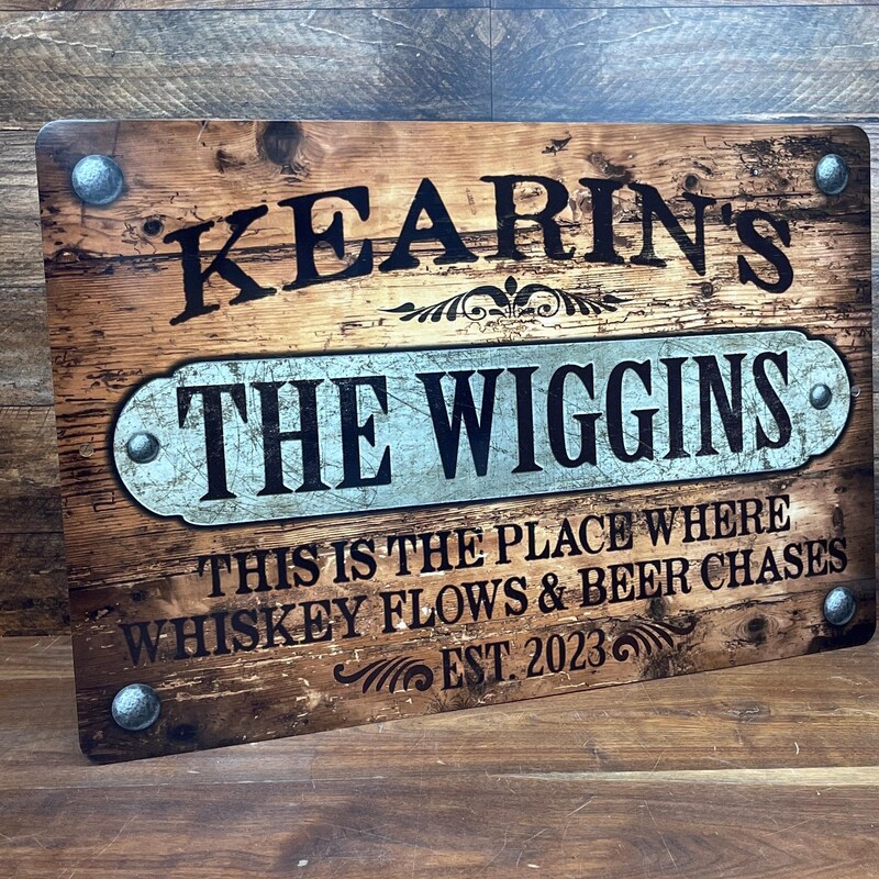 Custom Bar Sign - Etsy