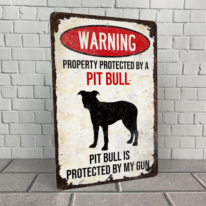 Pitbull Sign - Etsy
