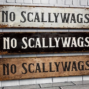 No Riff Raff Sign: Vintage Style Metal Bar Decor (4x18 Inches) - Etsy