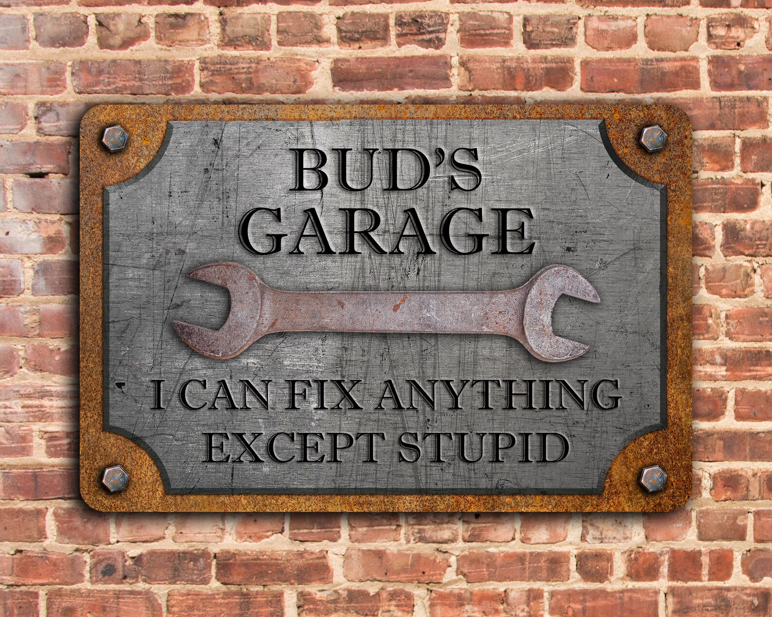 Custom Garage Sign Personalized Workshop Sign Can't Fix - Etsy