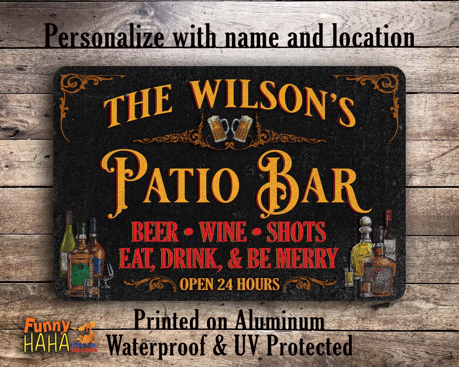 Custom Antique Bar Sign Vintage Design Customized for Your - Etsy