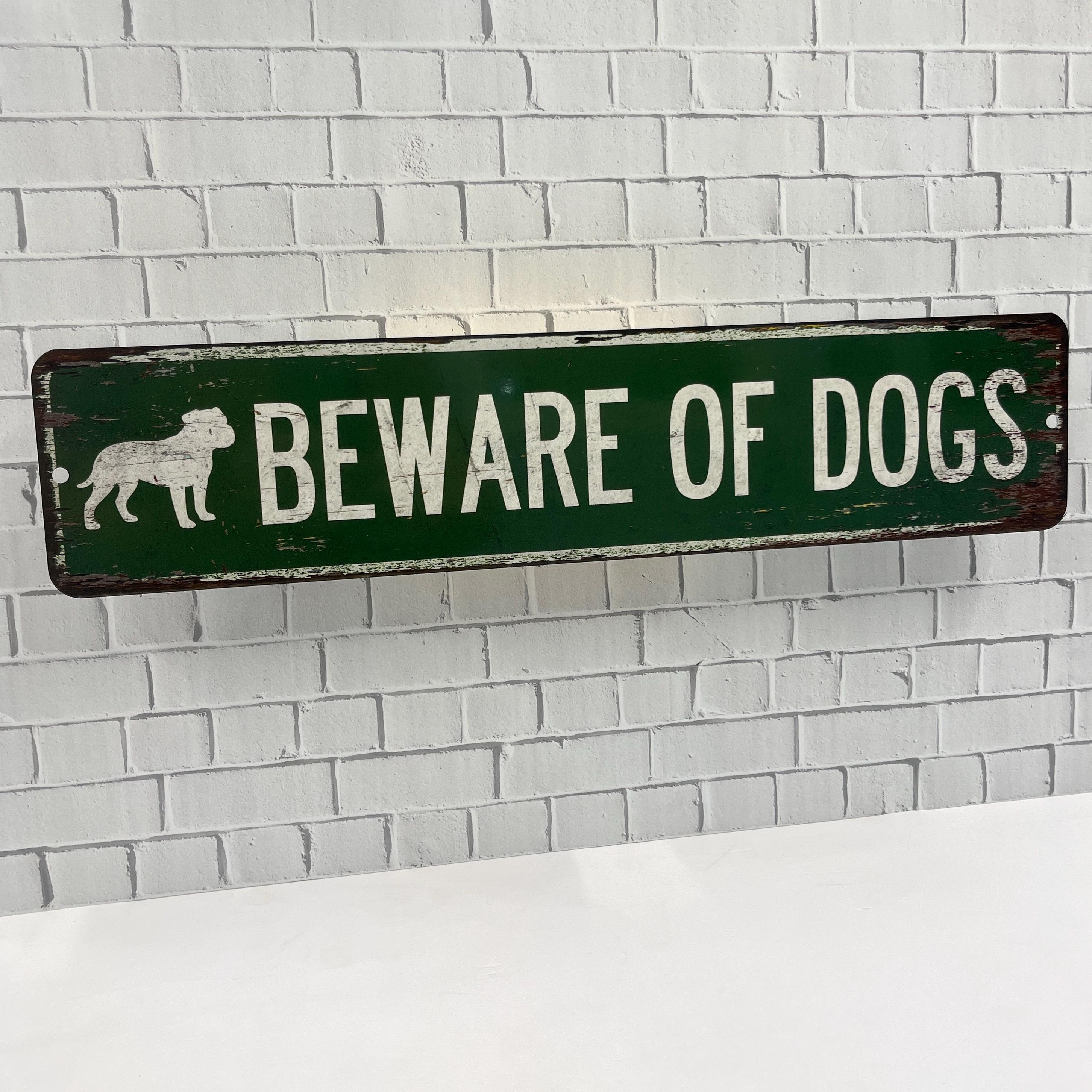 Custom Dog Breed Street Sign: Aluminum Doghouse Decor (4" X 18") - Etsy